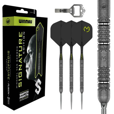 Winmau Michael van Gerwen Switch Darts硬式直筒可换针钨钢飞镖