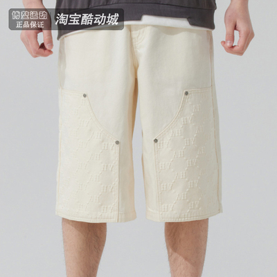 MLB男裤时尚宽松休闲牛仔短裤