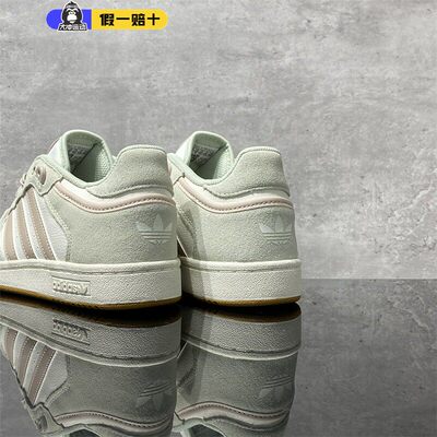 Adidas阿迪达斯女鞋三叶草休闲鞋2025新款绒面低帮运动板鞋JI3360