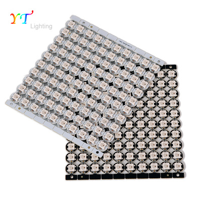 LED全彩灯珠WS2812B四脚5050RGB内置ic小圆硬板贴片DC5V带焊接板