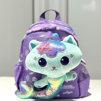 澳洲Smiggle紫色盖比娃娃屋幼儿园学生书包双肩包多功能收纳背包