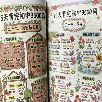 初中英语15天3500词速记漫画本