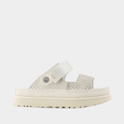 UGG Goldenstar Crackle Glide 凉鞋 - 皮质 - 白色