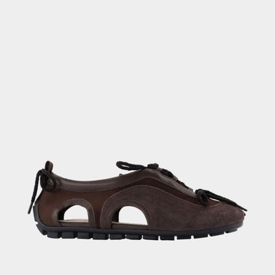 Simone Rocha Cutout Grip Trainers 训练鞋 - 合成材料 - 棕色