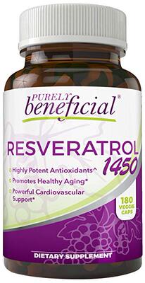 RESVERATROL1450-90day Supply, 1450mg per Serving of Potent A
