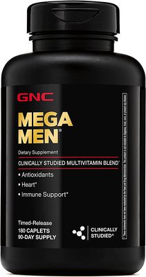 GNC Mega Men Multivitamin for Men, 180 Count, Anti