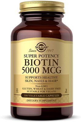 代购Solgar Biotin 5000 mcg, 100 Veg Caps - Promote Healthy