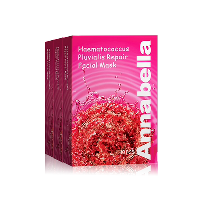 【自营】ANNABELLA泰国红球藻修护面膜补水保湿抗皱抗衰贴片式3盒