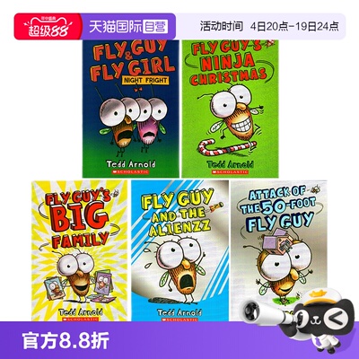 苍蝇小子分级读物册合售全彩英语