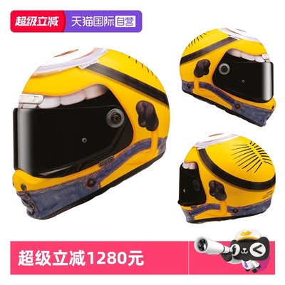 【自营】HJC进口玻璃钢摩托车复古头盔V10机车赛跑盔四季通用男女