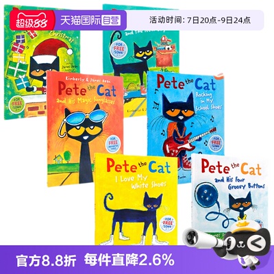 自营皮特猫英语绘本绘本