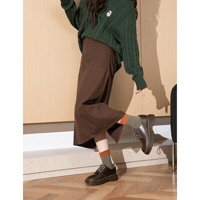 唐狮2026年秋冬季新款女半身裙流行美拉德咖色显瘦a字长款裙子WP