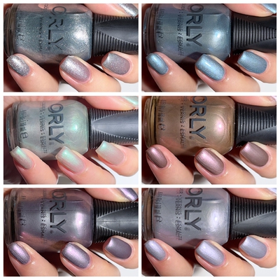 orly防水持久奶油偏光色指甲油