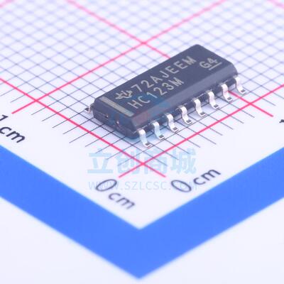 单稳态多谐振荡器 CD74HC123M96 SOIC-16_150mil TI 全新原装进口