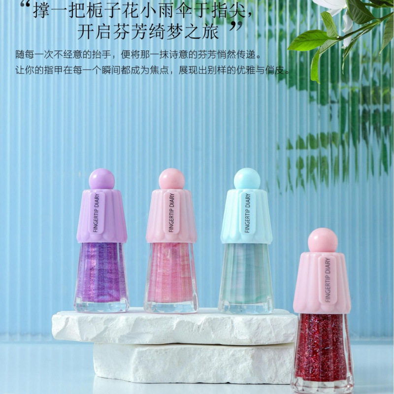 夏季新款水性指甲油可剥儿童学生指甲油无异味显白水性车厘子色