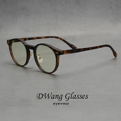 超轻12克复古塑胶钛眼镜