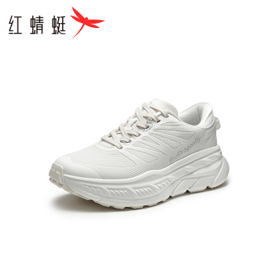 REDDRAGONFLY/红蜻蜓女士透气运动网面鞋厚底系带休闲鞋BQ5500004