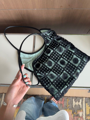 小众设计镂空布包斜挎单肩腋下包