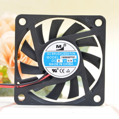 全新 YM0506PFB1 6010 5V 0.14A 6CM厘米 超薄 静音 散热风扇