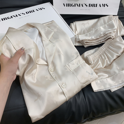 轻奢高级感情侣睡衣三件套