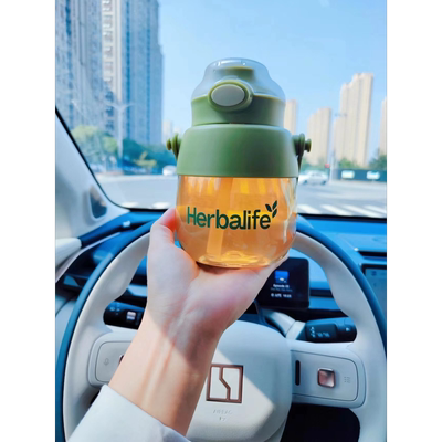 Herbalife康宝莱水杯子嘟嘟杯男女学生高颜值吸管杯儿童大容量塑