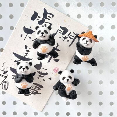 熊猫冰箱贴磁贴可爱卡通创意