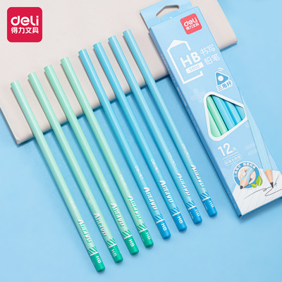 得力卡通六角盒装24支文具用品