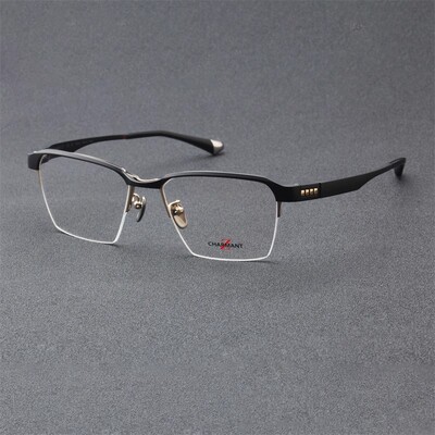 夏蒙男士超轻半框商务眼镜架