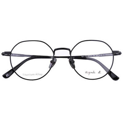 Agnes b雅昵斯比眼镜架圆形全框轻盈时尚休闲眼镜架近视框AB70151