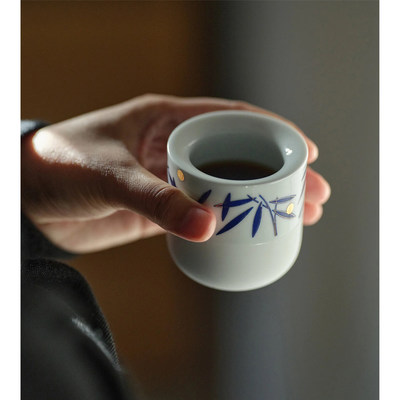 岁寒三友小厚唇杯110ml / 青花瓷 / 咖啡杯 / 茶杯 | 痣birthmark