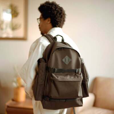 WARENFAUS 旅行背包 Cordura防水尼龙 电脑隔层 复古户外设计