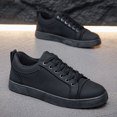 男士潮牌CL全黑色板鞋