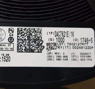 原装正品贴片DAC7621E SOP-20  12-位-数模转换器