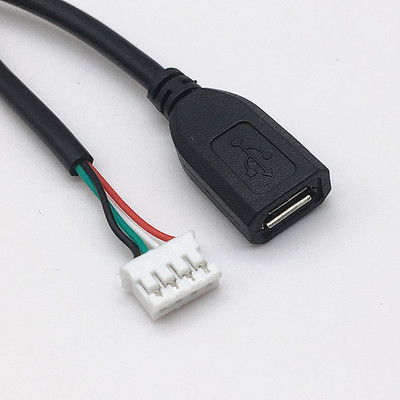 MICRO USBv8母座转PH2.0-4P端子数据线micro 安卓母口主板 测试线