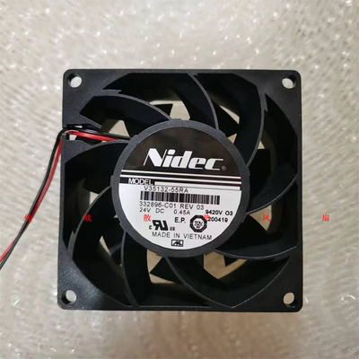 原装NIDEC V35132-55RA 变频器风扇 8038 8CM 24V 0.45A
