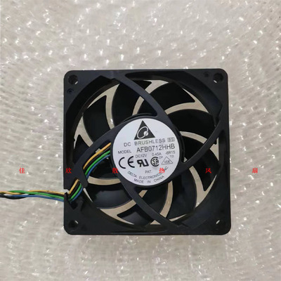 台达AFB0712HHB DC12V 0.45A AMD CPU散热器7015 PWM温控机箱风扇