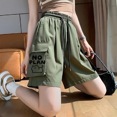 尾货清仓工装短裤女夏季薄款阔腿休闲裤爆款运动五分裤百搭中裤子