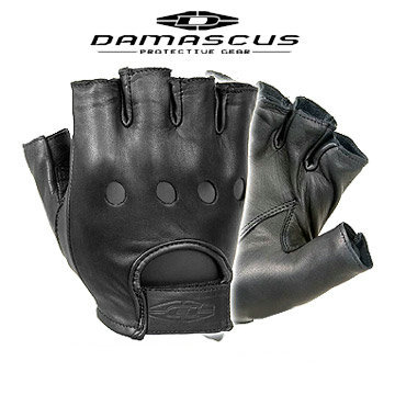 美国大马士DAMASCUS D22S 皮革半指手套 驾驶骑行防护战术手套