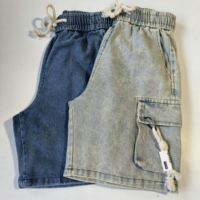 夏季男式多口袋工装五分裤