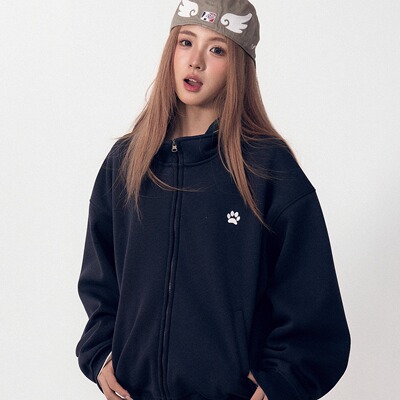 FGOB加绒开衫棉格纹帽衫