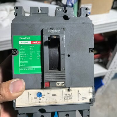 议价施耐德EasyPact CVS100F塑壳断路器，3P，70维修