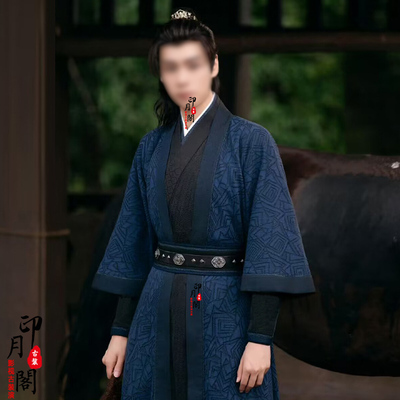 男士武侠古装蓝色侠客大侠服