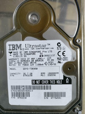 TBM DDYS一T36950硬盘 N79 拆机  成色好