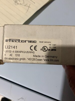 易福门IFM 液位传感器 LI2141 全新原装正品，就一个