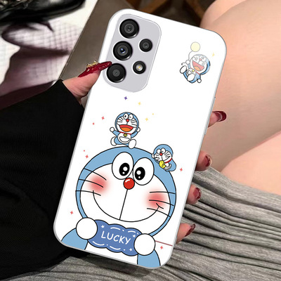 21plus42苹果14SamsungS24fe哆啦A梦12可爱13三星S25手机壳S23ultra女s22+男a54卡通20加53case52适用34玻璃8