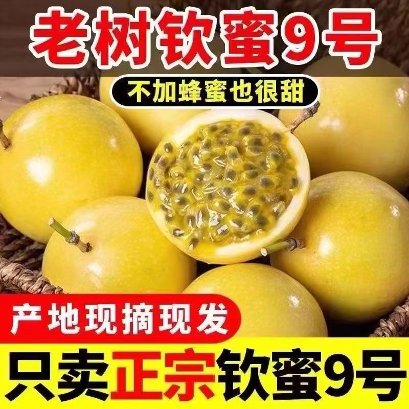 赣南黄金百香果更香更甜精品黄金百香果当季水果产地直发