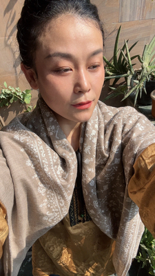 ZOONI｜新品刺绣系列2｜pashmina手绣手织羊绒披肩｜非遗明星同款