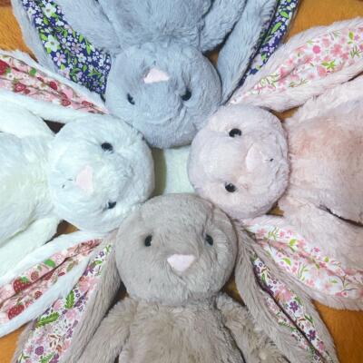 百补Jellycat花布邦尼兔毛绒玩具