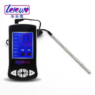 Male penis electric shock punishment toy urethral dilator