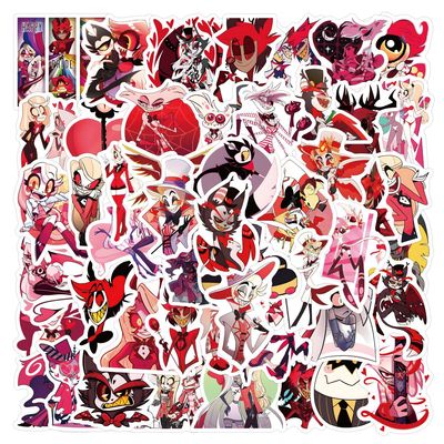 120张地狱客栈周边防水自粘贴纸